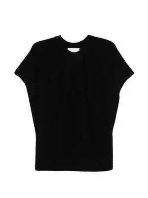 LISA YANG Crewneck Cashmere-silk Sweater With Ribbed Hems