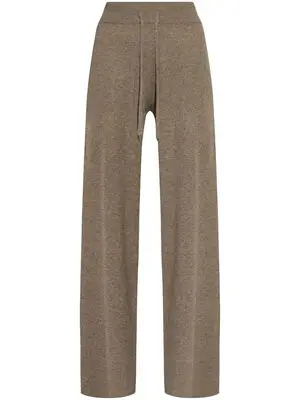 LISA YANG Cashmere Wide-leg Pants With Elastic Waist