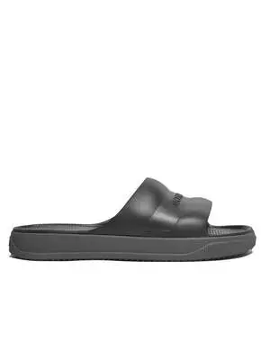 Moncler Eva Slides With Elastodiene Sole - Nero