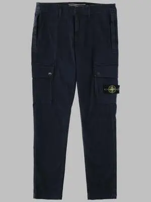 Stone Island Cotton Stretch Trousers - Blue