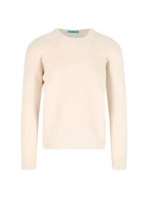 DRUMOHR 100% Lambswool Sweater - Cream
