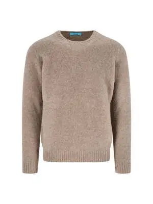 DRUMOHR Lambswool Crewneck Sweater For - Beige