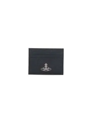 VIVIENNE WESTWOOD Cow Leather Wallet - Black