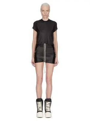 Rick Owens Drawstring Waist Mini Shorts - Nero