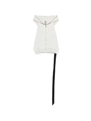 Rick Owens Cotton Zip-front Hooded Sweatshirt