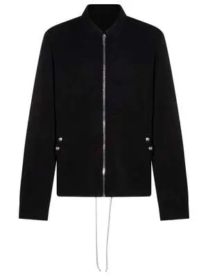 Rick Owens RICK OWENS DRKSHDW Cotton Zip-Up Jacket With Classic Collar And Drawstring Hem Nero