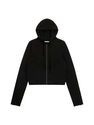 ENTIRE STUDIOS Zip-front Cotton Hoodie - Nero