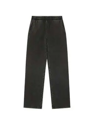 ENTIRE STUDIOS Elasticated Cotton Drawstring Pants With Side Slit Pockets And Rear Welt Pocket - Nero