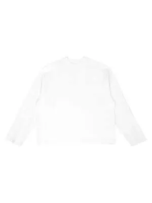 ENTIRE STUDIOS Entire Studios Unisex 100% Cotton Long Sleeve Crewneck T-Shirt Bianco