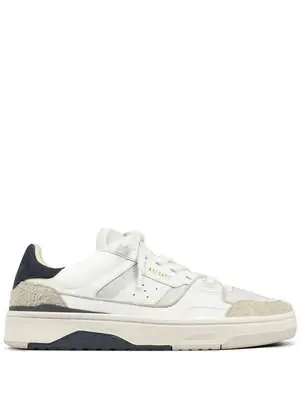 Axel Arigato Clay Sneaker In Leather And Fabric With Gold Foil Branding - Bianco