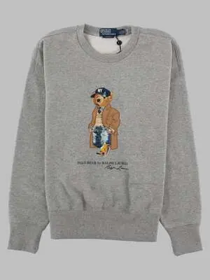 Polo Ralph Lauren Classic Crewneck Sweatshirt With Logo - Grey