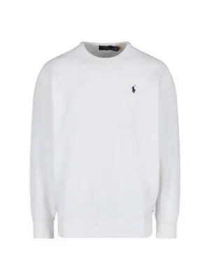Polo Ralph Lauren Cotton-blend Crewneck Sweatshirt - White