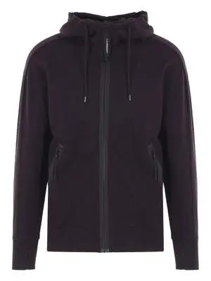 C.P. COMPANY Adjustable Goggle Hood Sweatshirt With Side Zip Pockets