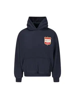 Rhude 100% Cotton Crewneck Sweater - Black