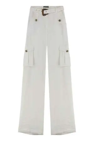 VERSACE Versace Jeans Couture Embellished Cargo Trousers With Waist Belt