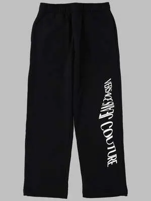 Versace 100% Cotton Trousers - Black