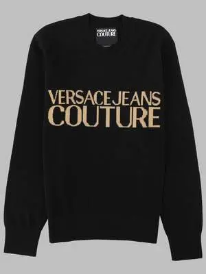 Versace Wool-blend Cashmere Sweatshirt - Black