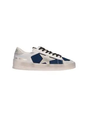 GOLDEN GOOSE Leather & Polyamide Sneakers With Tpu Sole - Blue