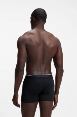 BOSS Three-pack Of Bamboo-blend Boxer Briefs