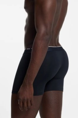 BOSS Three-pack Of Bamboo-blend Boxer Briefs