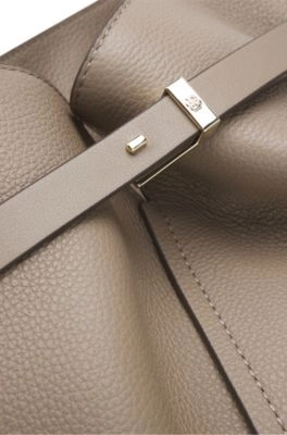 BOSS Leather Bucket Bag With Gold-tone Hardware