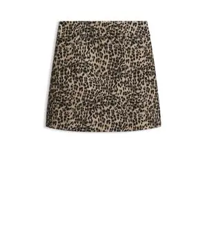 BOSS Leopard Jacquard Mini Skirt