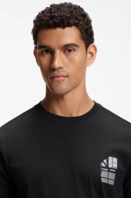 BOSS Cotton-jersey T-shirt With Graphic Print
