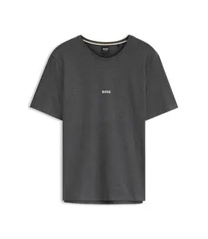 BOSS Stretch-cotton Pajama Top With Signature-stripe Tape