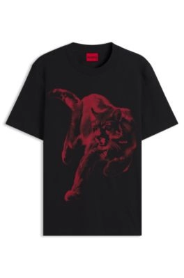 Hugo Cotton-jersey T-shirt With Graphic Print