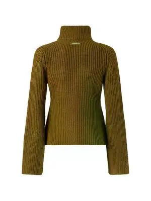 Pinko Ribbed-knit Buttoned Cardigan