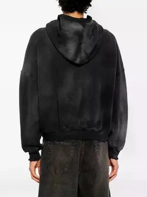 MOOJI MOOJI Paint-splatter Distressed Hoodie