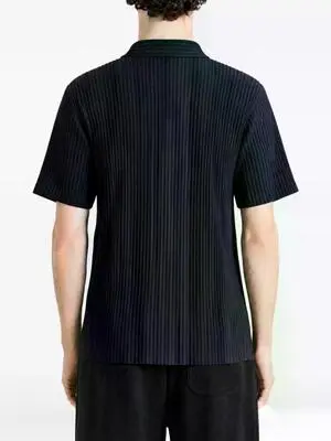Issey Miyake Pleated T-shirt - Blue