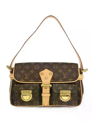 LOUIS VUITTON 2007 Monogram Hudson Pm Shoulder Bag - Brown