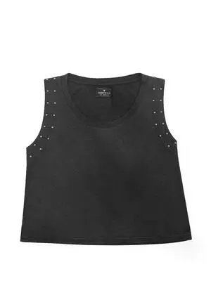 HTC LOS ANGELES Studded Relaxed-fit Tank Top - Black