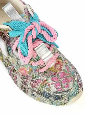 Kurt Geiger Kurt Runner Sequin-embellished Sneakers