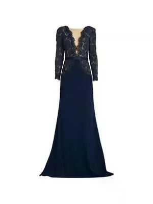 Tadashi Shoji Corwin Lace Panel Maxi Dress