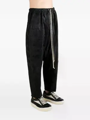 Rick Owens Leather Drawstring-waistband Trousers