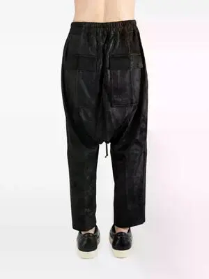 Rick Owens Leather Drawstring-waistband Trousers