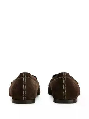 TOD'S Buckle-detail Contrast-stitch Loafers