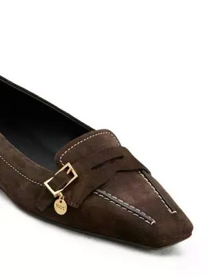 TOD'S Buckle-detail Contrast-stitch Loafers