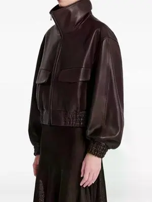 Nour Hammour Ellery Leather Jacket - Brown