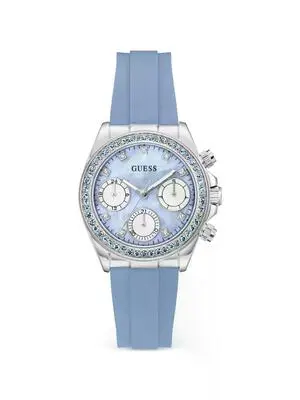 Guess Embelished 36mm Watch - Blue