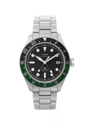 TIMEX Waterbury Heritage Gmt 41.5mm Watch - Black