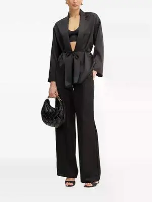 FRACOMINA Tie-waist Kimono Jacket - Black
