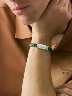 ASTON MARTIN WATCHES Braided Leather Bracelet With -tone Hardware