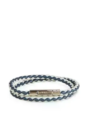 TOD'S Mycolors Double Wrap Leather Bracelet - Blue