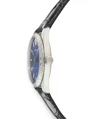 Versace 40mm Watch With Dial And Greca Bezel