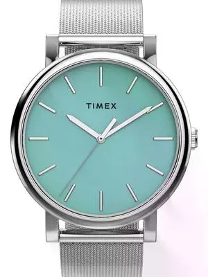 TIMEX Round Case Watch With Mesh Strap