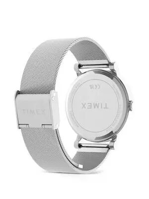TIMEX Round Case Watch With Mesh Strap