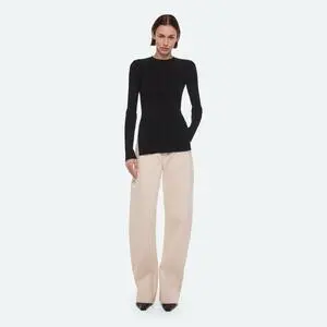 Helmut Lang Rib Crewneck Sweater - Black